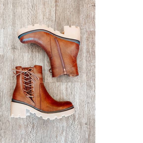 OLEM | Shoes | New Olem Whiskey Combat Boots In Brown | Poshmark